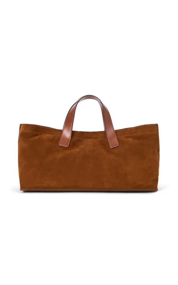 Staud Port Suede Tote - Brown