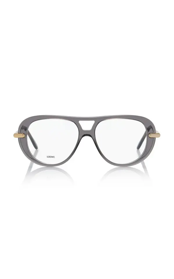 Loewe Aviator-frame Acetate Glasses - Grey