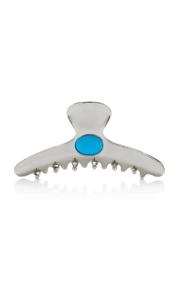 LELET NY Frankie Stone Claw Clip - Silver