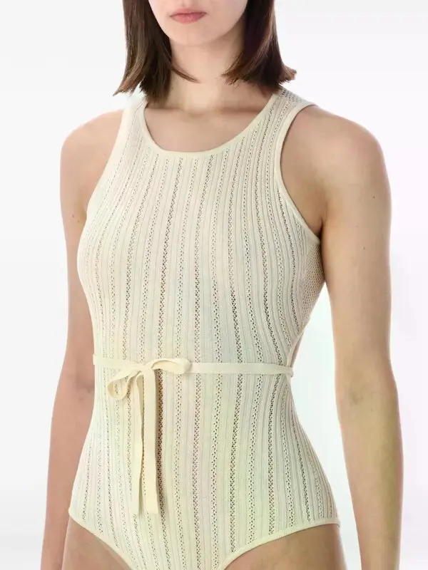 SESSUN Andrade Pointelle Bodysuit - Neutrals