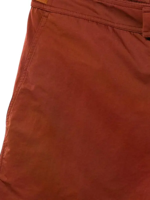 Zegna Buckle Fastening Swim Shorts - Brown