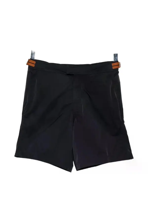 Zegna Buckle-fastening Swim Shorts - Blue