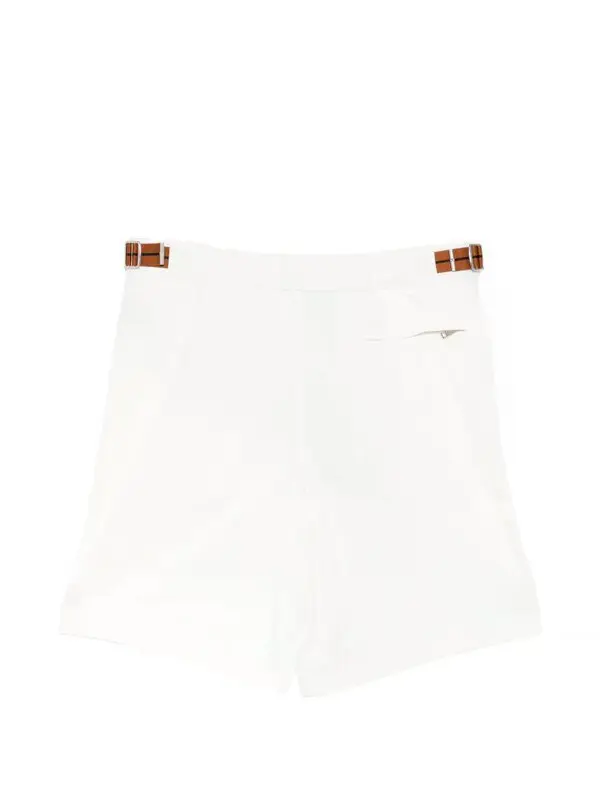 Zegna Buckle-fastening Swim Shorts - Neutrals