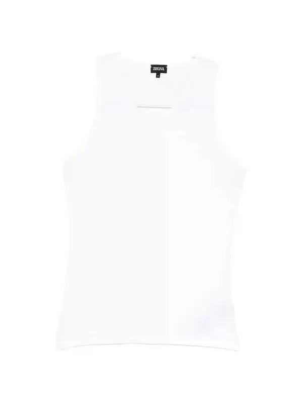 Zegna Tank Top - White