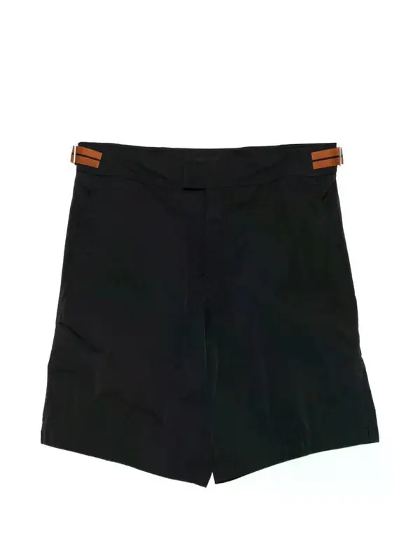 Zegna Buckle-fastening Swim Shorts - Black