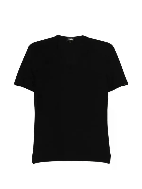 Zegna V-neck Loungewear - Black