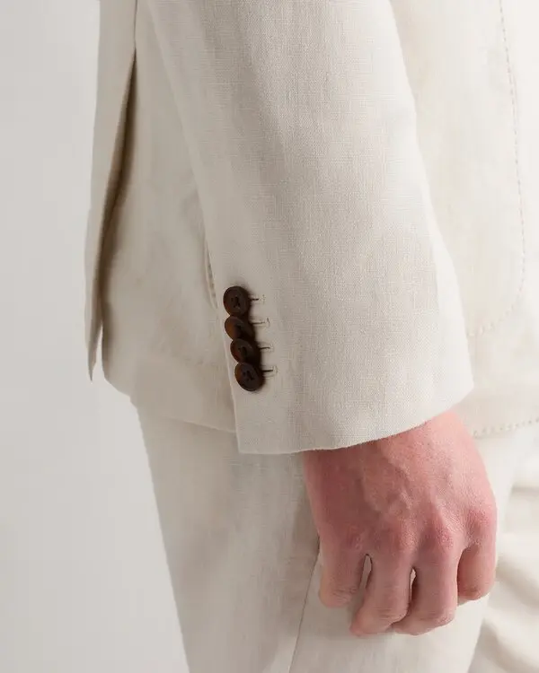 Quince 100% European Linen Tailored Blazer - Sand