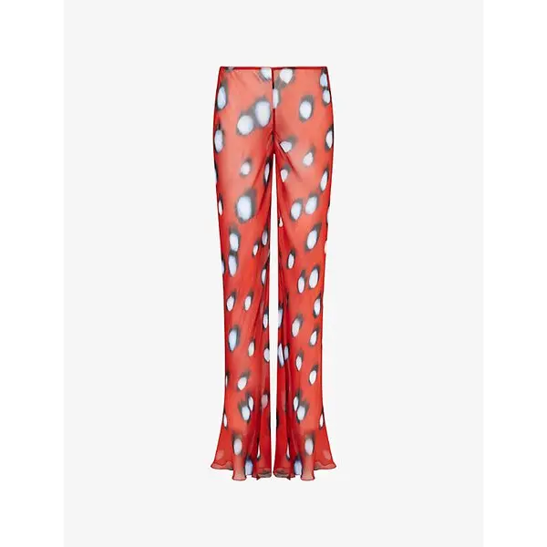 RAT AND BOA Printed Sheer Trousers