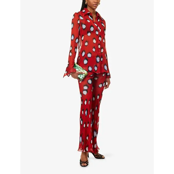 RAT AND BOA Printed Sheer Trousers