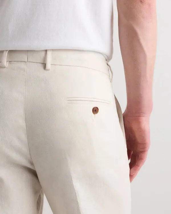Quince European Linen Tailored Dress Pants - Sand
