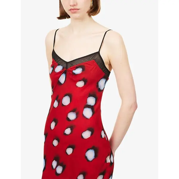 RAT AND BOA Graphic Pattern Woven Maxi Dress