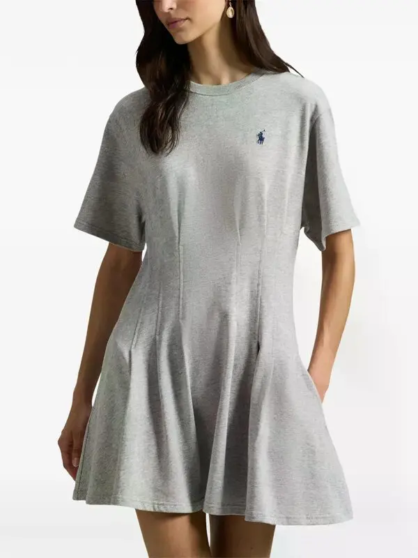Polo Ralph Lauren Cotton Jersey T-shirt Dress With Pleated Skirt
