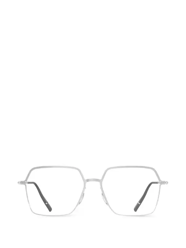 SILHOUETTE Titanium Reframed Geometric Frame Eyeglasses - Silver