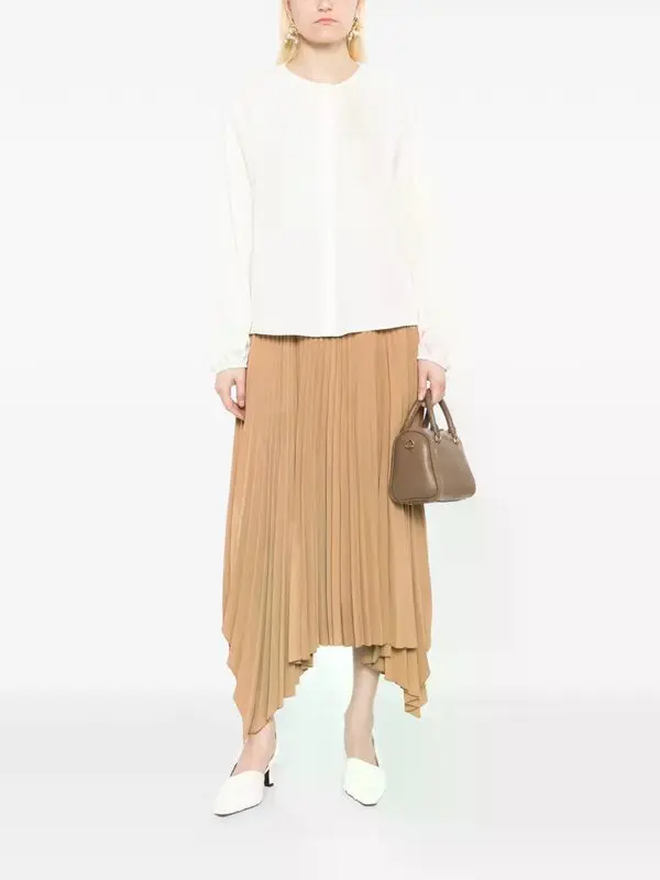 Theory Pleated Long-sleeve Top