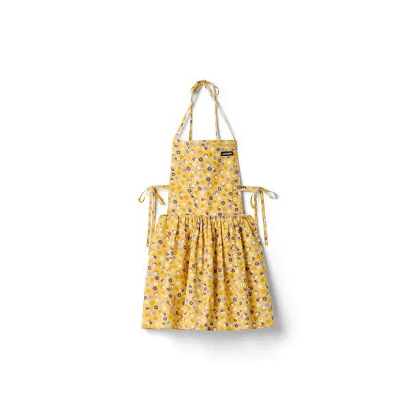 Miu Miu Poplin Dress - Yellow/purple
