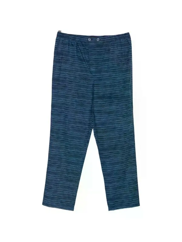 Zegna Printed Lounge Trousers - Blue