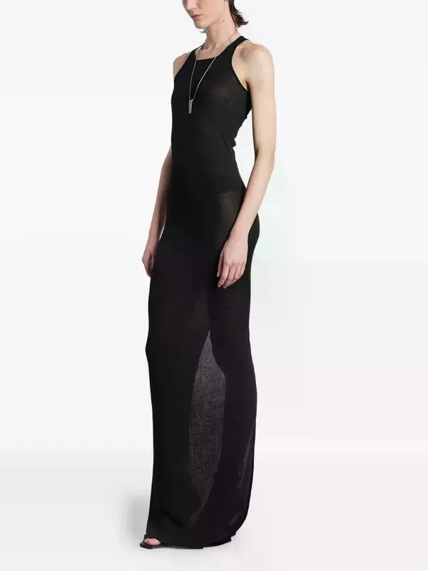 Rick Owens Racer-back Semi-sheer Dress