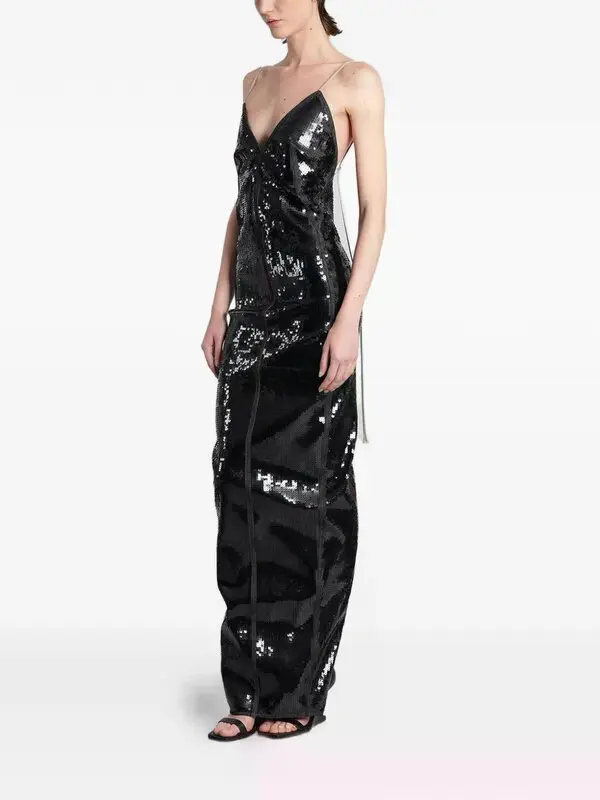 Rick Owens Maillot Sequin-embellished Maxi Dress