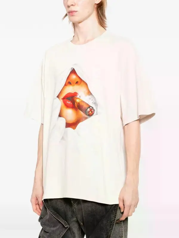 MELT Cigarette-print T-shirt