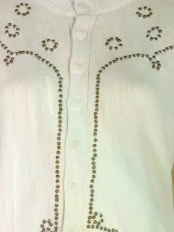 The Great. Studded Cotton Cardigan