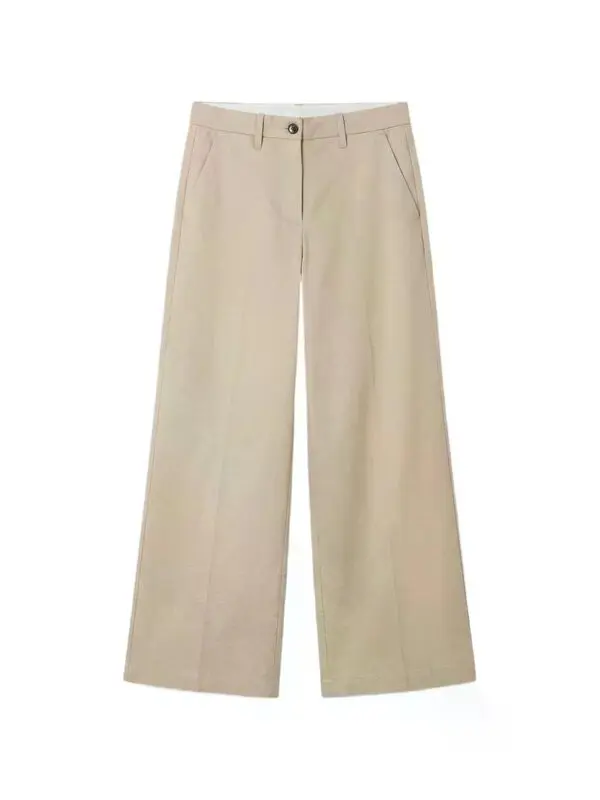 NINE:INTHE:MORNING Wide-leg Tailored Trousers - Neutrals