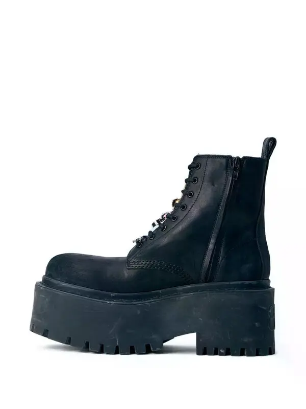 Balenciaga Charm-embellished Platform Ankle Boots