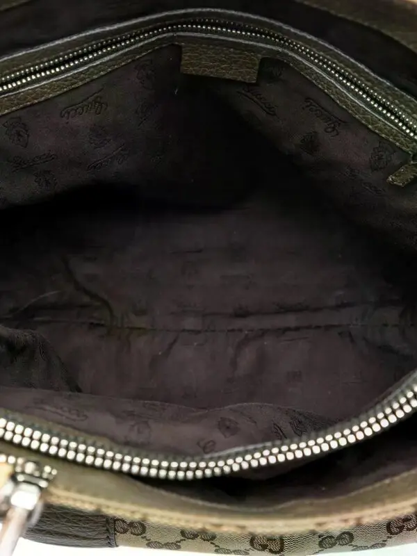 Gucci Large Gg Canvas Bamboo Libeccio Tote