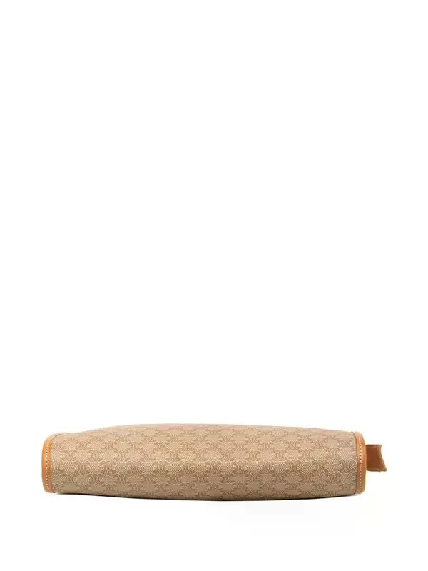Celine 2008 Macadam Coated Canvas Clutch