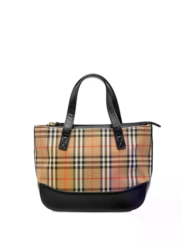 Burberry Haymarket Check Canvas Handbag