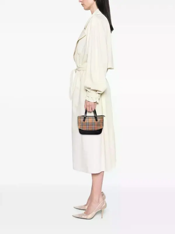 Burberry Haymarket Check Canvas Handbag