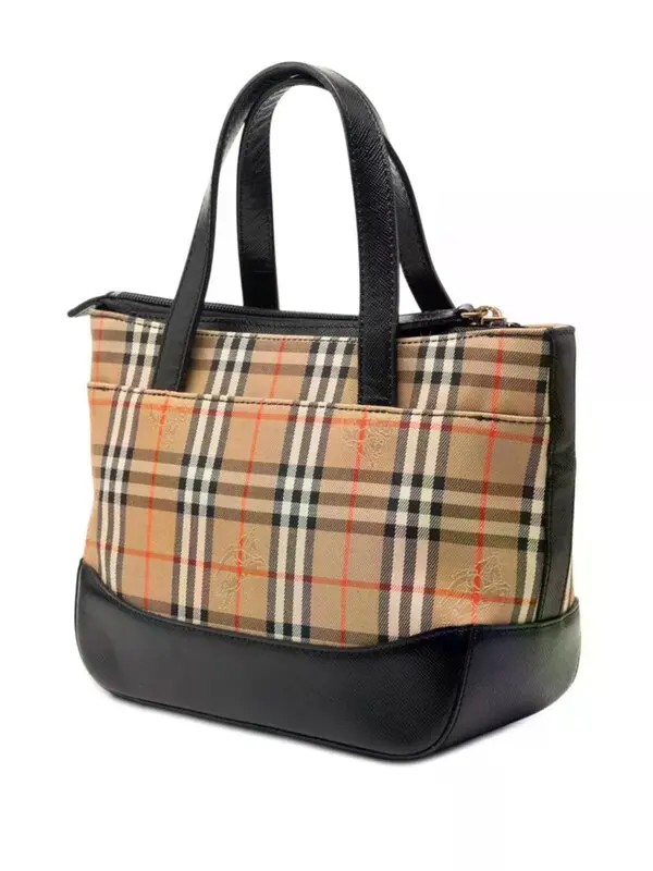 Burberry Haymarket Check Canvas Handbag
