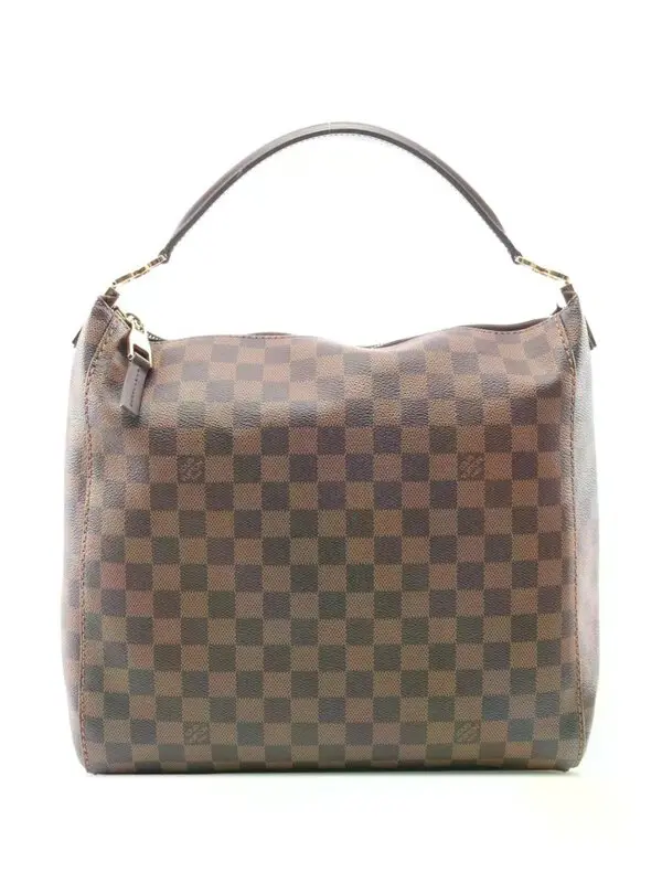 LOUIS VUITTON 2014 Damier Ebene Portobello Pm Shoulder Bag - Brown