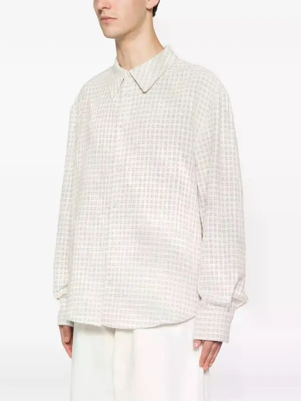 Séfr Wes Check-pattern Long-sleeve Shirt