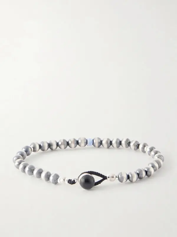 MIKIA Sterling Multi-stone Beaded Bracelet
