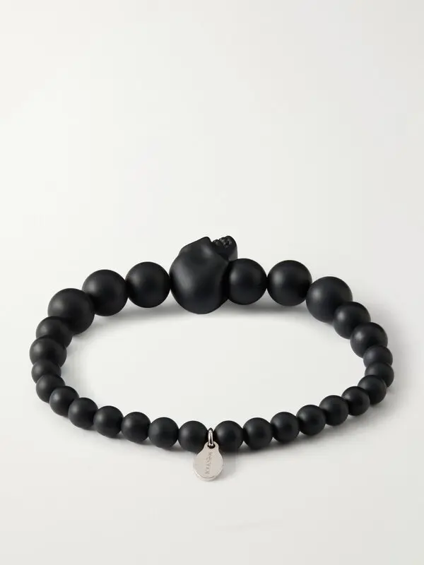 Alexander McQueen Skull Beaded Bracelet