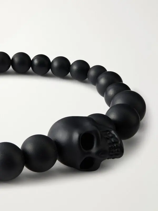 Alexander McQueen Skull Beaded Bracelet