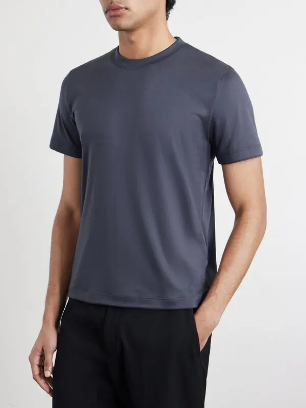 Eleventy Cotton And Modal-blend Jersey T-shirt