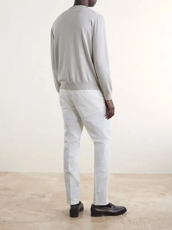 Boglioli Cotton-jersey Sweater - Gray