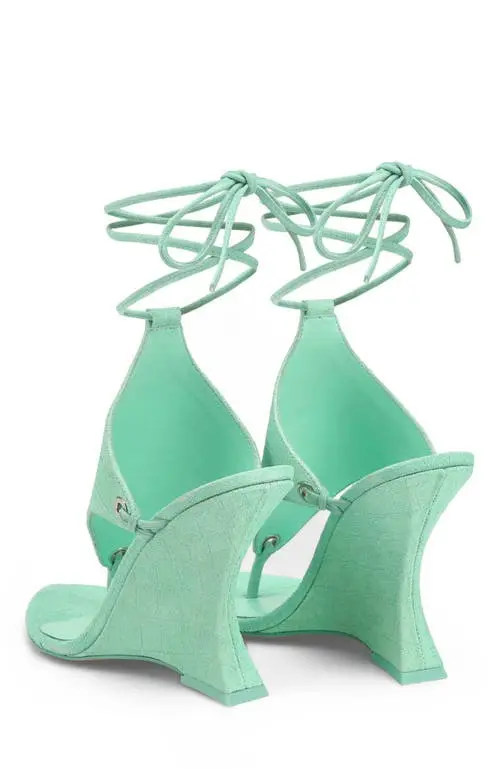 NAKED WOLFE Rampage Wedge Sandals - Mint
