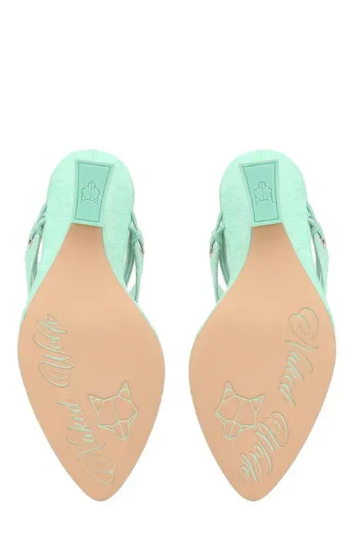NAKED WOLFE Rampage Wedge Sandals - Mint