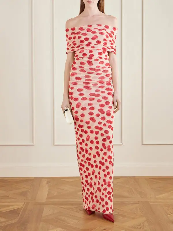 Stella McCartney Printed Chiffon Midi Dress