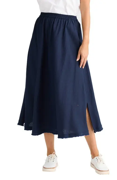 BRAVE+TRUE Oakley Linen Blend Skirt
