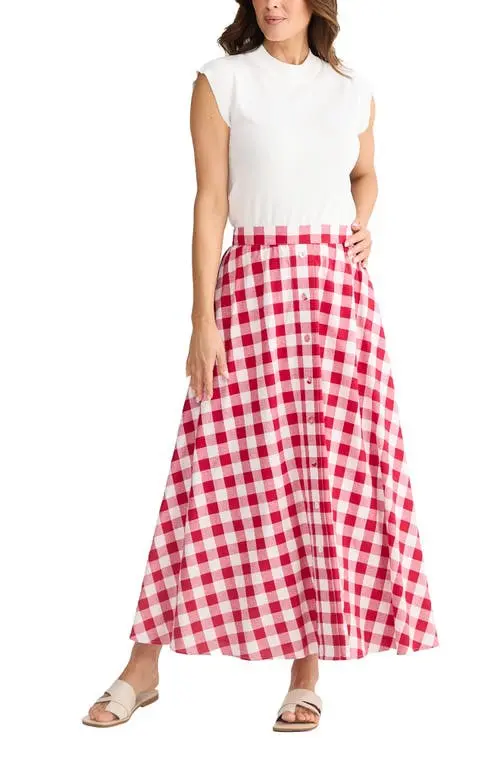 BRAVE+TRUE Lucy Check Maxi Skirt