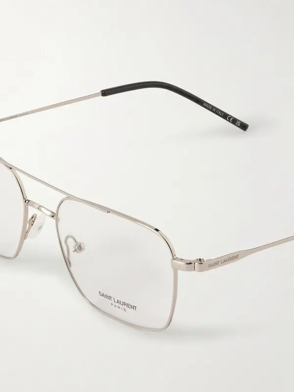 Saint Laurent Sl 888 Square-frame Metal Glasses