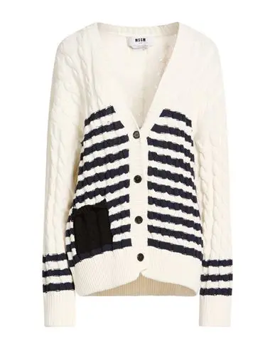 MSGM Cotton Cardigan - White