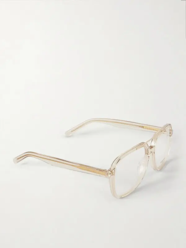 Saint Laurent Sl 545 Aviator Eyeglasses - Neutrals
