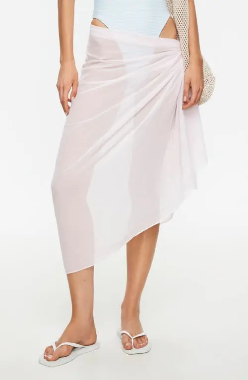 Lioness Wavelength Side-tie Cover-up Skirt - Bubblegum