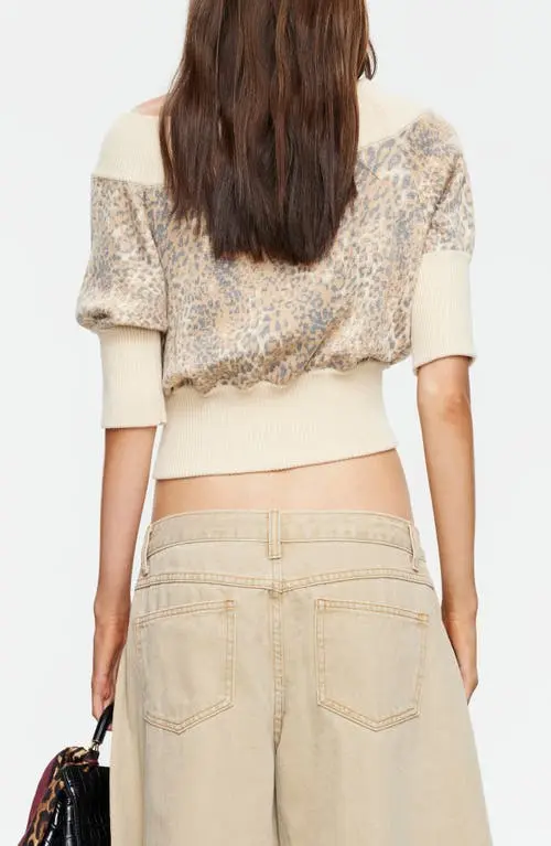 Lioness Cropped Off-the-shoulder Sweater