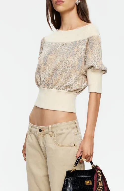 Lioness Cropped Off-the-shoulder Sweater