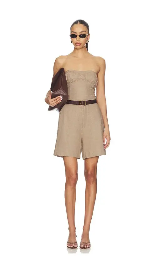 ELODIE THE LABEL Mavi Strapless Top